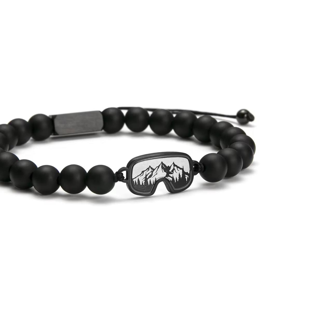 Adventure Snow Goggle Beaded Bracelet