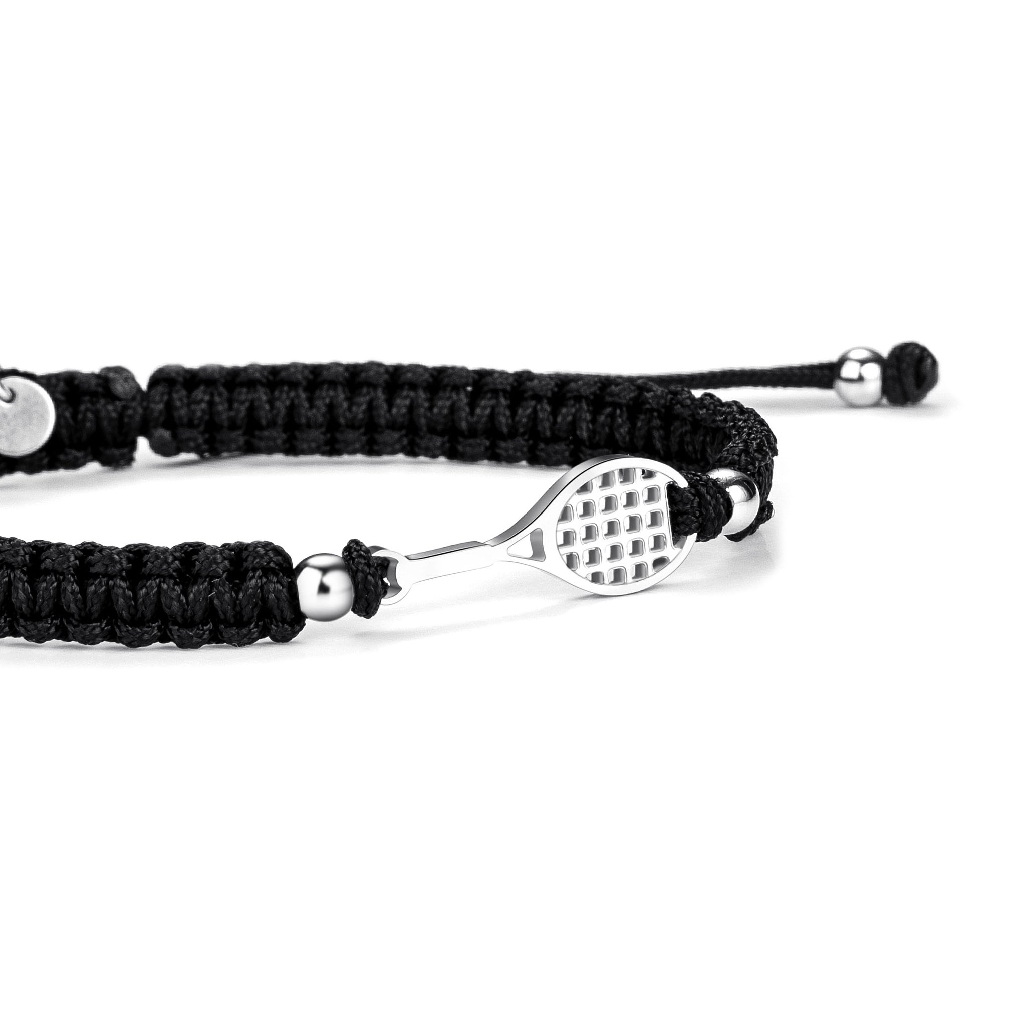 Silver Tennis Braided Bracelet